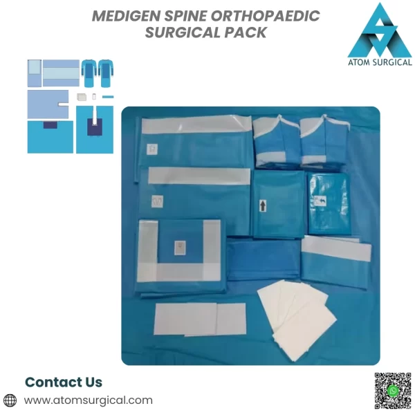 Medigen Spine Orthopaedic Surgical Pack - Sterile Spine Surgery Kit ...